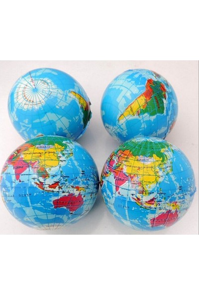 Savas Grup Dünya Desenli Popit Stres Topu Çap 6 cm Savas Grup Dünya Desenli Popit Stres Topu Çap 6 cm