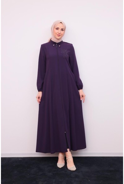 Frc Safiye Ferace - Işlemeli Çiçek Desen Detaylı Frc Safiye Ferace - Işlemeli Çiçek Desen Detaylı