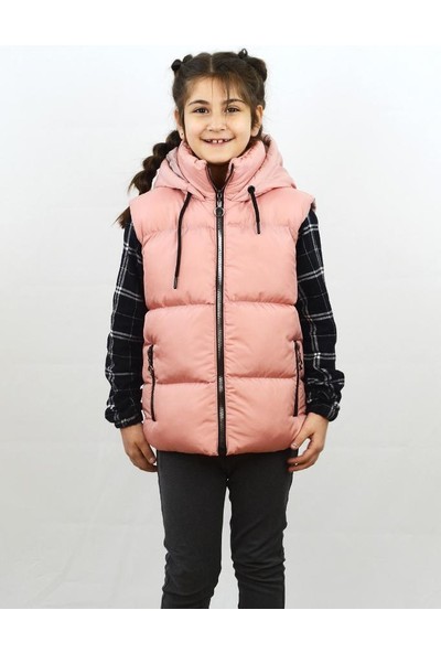 Garland Kız Çocuk Şişme Yelek - Kapüşonlu Fermuarlı Özel Üretim Garland Kız Çocuk Şişme Yelek - Kapüşonlu Fermuarlı Özel Üretim