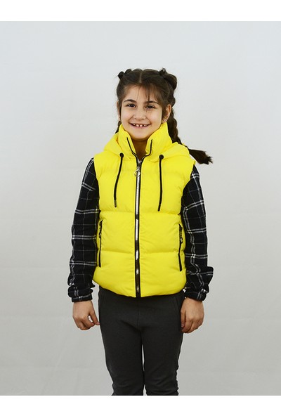 Garland Kız Çocuk Şişme Yelek - Kapüşonlu Fermuarlı Özel Üretim Garland Kız Çocuk Şişme Yelek - Kapüşonlu Fermuarlı Özel Üretim