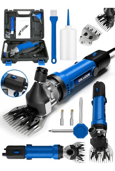 Graizer Alman GR-3600 Devir Ayarli Bakir Sargili Çift Soğutmalı Çelik Şanzuman Koyun Keçi Kirkma Makinesi Graizer Alman GR-3600 Devir Ayarli Bakir Sargili Çift Soğutmalı Çelik Şanzuman Koyun Keçi Kirkma Makinesi