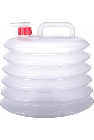 Musluklu Katlanır Su Bidonu -Su Kovası - Kamp Bidonu 10 Lt