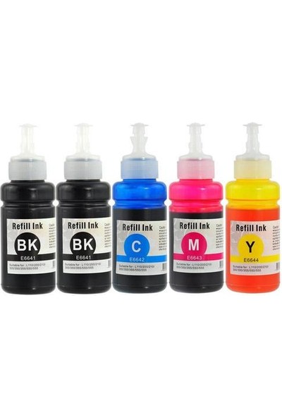 Asyaink Epson Muadil 103 L3151 L3156 L3160 Uyumlu Mürekkep Seti 5X70ML Asyaink Epson Muadil 103 L3151 L3156 L3160 Uyumlu Mürekkep Seti 5X70ML