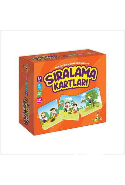 Yükselen Zeka 2-4 Yaş Sıralama Kartları Konuşmayı ve Dikkati Geliştiren Puzzle Yükselen Zeka 2-4 Yaş Sıralama Kartları Konuşmayı ve Dikkati Geliştiren Puzzle