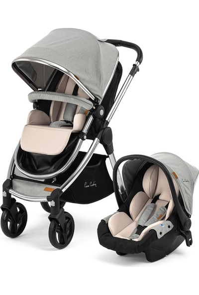 Pierre Cardin Voyager Travel Sistem Bebek Arabası Gri
