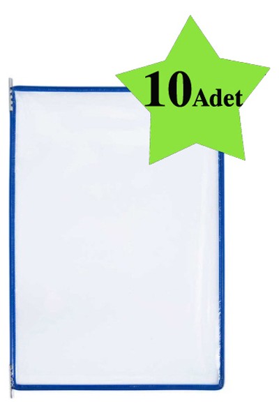 Zuzu Bebek Butik A4 Evrak Şömizi - 10'lu Paket Şeffaf Mavi Şömiz - Ofis Sunum Dosyası Zuzu Bebek Butik A4 Evrak Şömizi - 10'lu Paket Şeffaf Mavi Şömiz - Ofis Sunum Dosyası