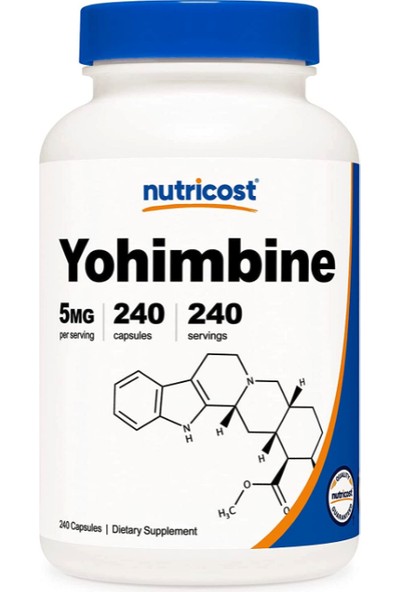 Nutricost Yohimbine Hcı 5mg 240 Capsul Nutricost Yohimbine Hcı 5mg 240 Capsul