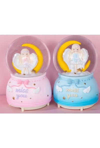 OEM Kar Püskürtmeli Ay Içinde Güzel Melek