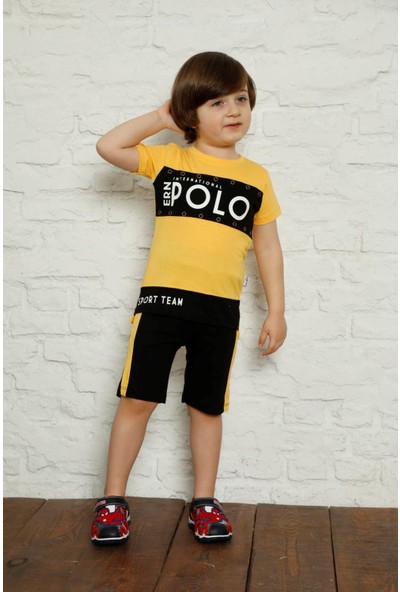 NeskaAvm Yazı Baskılı Erkek Çocuk Takım
