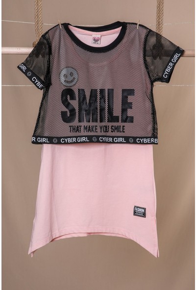 NeskaAvm Fileli Baskılı Kız Çocuk Elbise