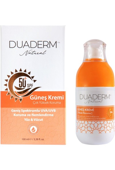 Duaderm Leke Karşıtı Yüz ve Vücut Güneş Kremi 50 Spf 100ml