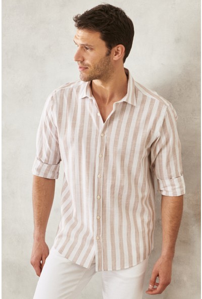 AC&Co / Altınyıldız Classics Comfort Fit Rahat Kesim Pamuk Klasik Yaka Gömlek AC&Co / Altınyıldız Classics Comfort Fit Rahat Kesim Pamuk Klasik Yaka Gömlek