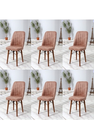 Cassano Kare Gold Sandalye 6 Adet Cassano Kare Gold Sandalye 6 Adet