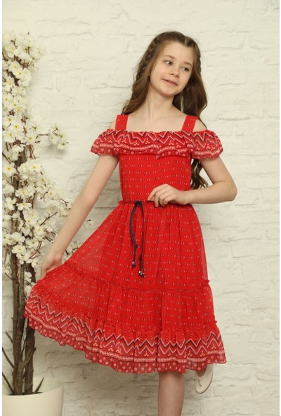 NeskaAvm Askılı Şifon Kız Çocuk Elbise NeskaAvm Askılı Şifon Kız Çocuk Elbise