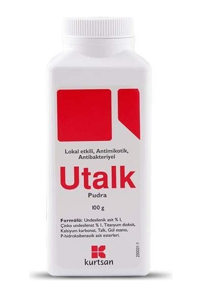 Utalk Pudra Lokal Etkili Antibakteriyel 100G X4 Utalk Pudra Lokal Etkili Antibakteriyel 100G X4
