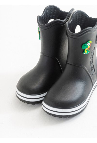 Minipicco Unisex Siyah Çocuk Yağmur Çizmesi