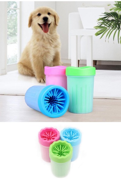 Pati Ayak Yıkama Kovası Silikon Jel Fırçalı Kedi Köpek (Büyük) Pati Ayak Yıkama Kovası Silikon Jel Fırçalı Kedi Köpek (Büyük)