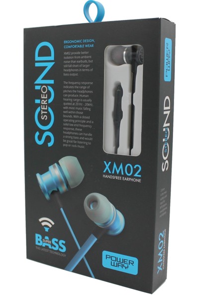 (Kırmızı) Extra Bass *metal* Kulaklık Powerway XM02