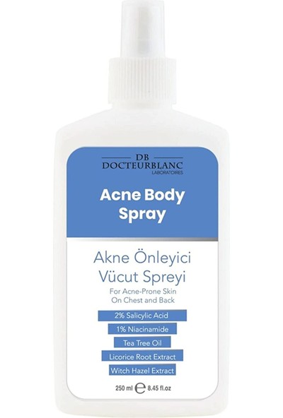 Docteur Blanc Laboratoires Akne Önleyici Vücut Spreyi
