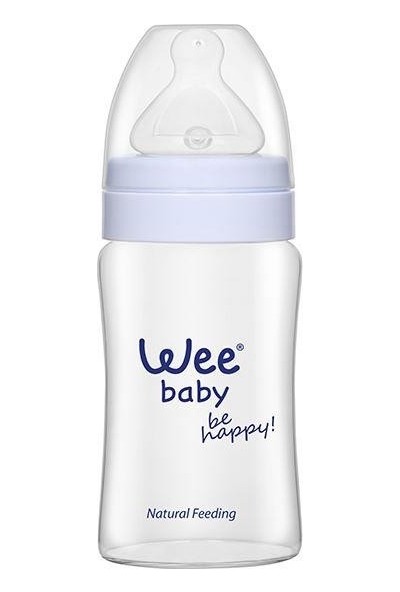 Wee Baby Isıya Dayanıklı Gaz Önleyici Geniş Ağızlı Biberon 120ML