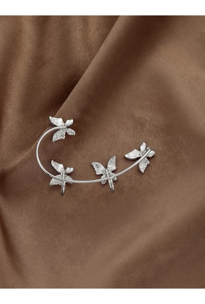 Fashion Jewellery Butterfly Earcuff Küpe Fashion Jewellery Butterfly Earcuff Küpe