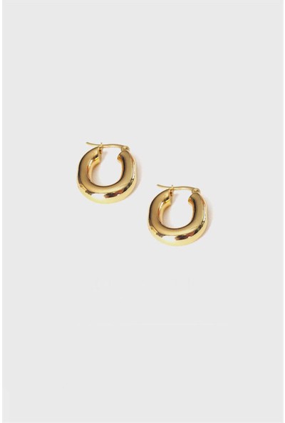 Ceptecep Olimpos Model Gold Altın Kaplama Küpe