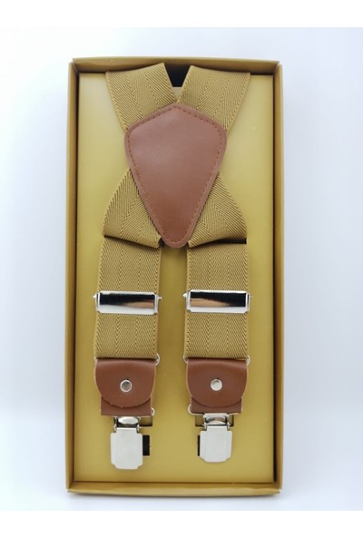 Elegans Giyim Aksesuar Gold 4 Klipsli Pantolon Askısı Elegans Giyim Aksesuar Gold 4 Klipsli Pantolon Askısı