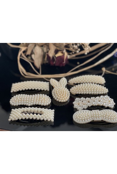 Çelik Online Kadın Toka Çıtçıt Inci Toka (8 Adet)