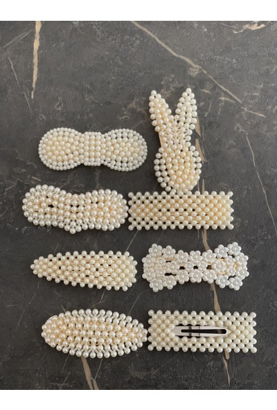 Çelik Online Kadın Toka Çıtçıt Inci Toka (8 Adet)