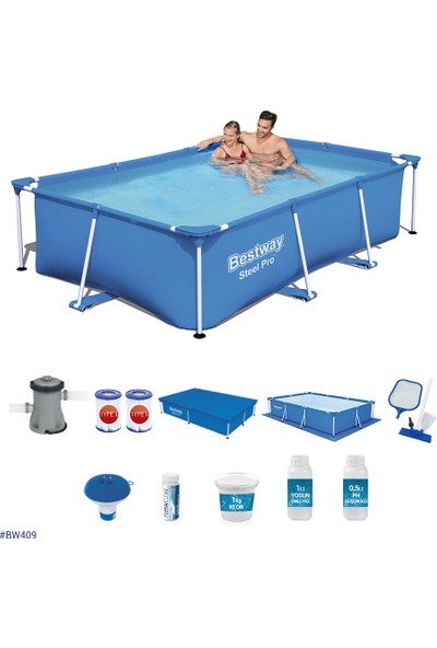 Bestway Prefabrik Havuz Seti 259X170X61BW409 Bestway Prefabrik Havuz Seti 259X170X61BW409