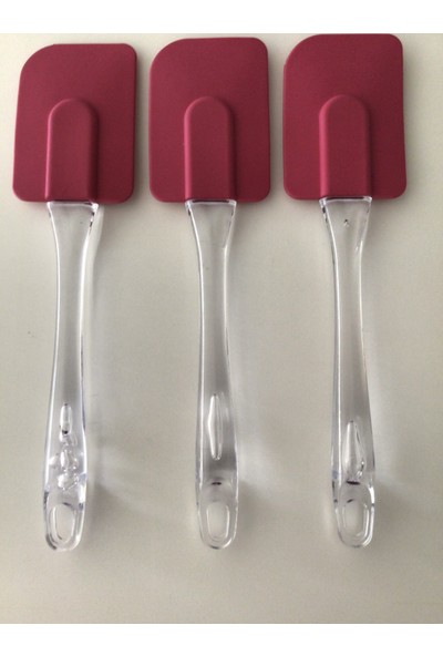 ByBirgül Silikon Şeffaf Sap Spatula (Set)