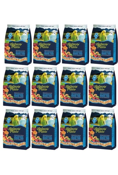 Nature Plan Meyva Aromalı+ Ballı Muhabbet Yemi 1000 gr x 12 Adet Nature Plan Meyva Aromalı+ Ballı Muhabbet Yemi 1000 gr x 12 Adet