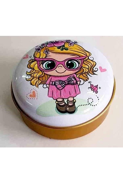River World Sevimli Kids Mücevher ve Hediyelik Teneke Kutu 7x3 cm Model 4 River World Sevimli Kids Mücevher ve Hediyelik Teneke Kutu 7x3 cm Model 4