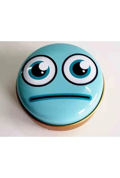 River World Sevimli Emoji Mücevher ve Hediyelik Teneke Kutu 7x3 cm Model 7 River World Sevimli Emoji Mücevher ve Hediyelik Teneke Kutu 7x3 cm Model 7