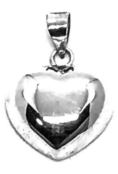 Nisa 925 Ayar Gümüş Kalp Kolye Ucu