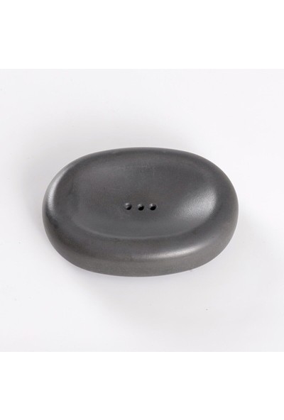 Lukka Home Elips Koyu Gri Beton Katı El Sabunluk Banyo Aksesuar Lukka Home Elips Koyu Gri Beton Katı El Sabunluk Banyo Aksesuar