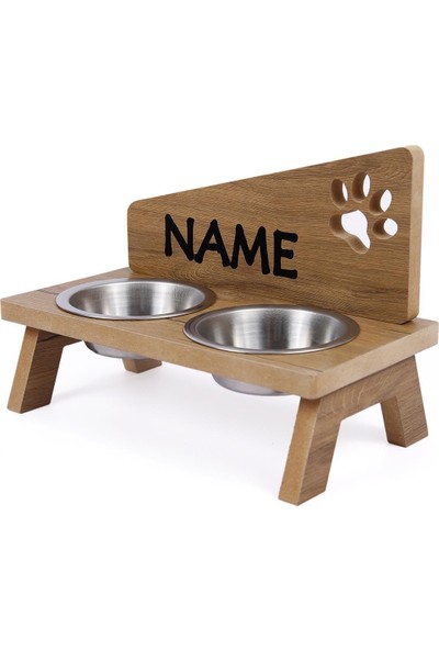 MH Mini Hediye Ahşap Kedi Mama Kabı Standı Özel Isim Baskılı Kedi Köpek Su Kabı MH Mini Hediye Ahşap Kedi Mama Kabı Standı Özel Isim Baskılı Kedi Köpek Su Kabı