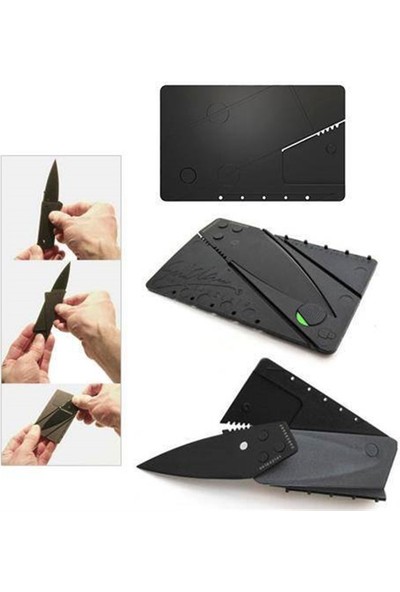 Kredi Kartı Şeklinde Katlanabilir Sihirli Acil Durum Kart Bıçak
