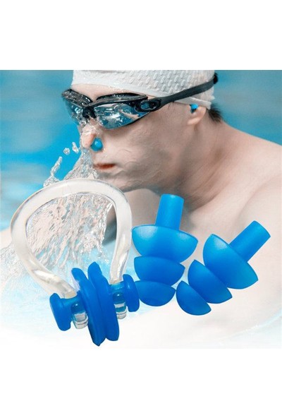 Kulak Burun Tıkayıcı Basit Havuz Deniz Su Kaçma Önleyici Seti Kulak Burun Tıkayıcı Basit Havuz Deniz Su Kaçma Önleyici Seti