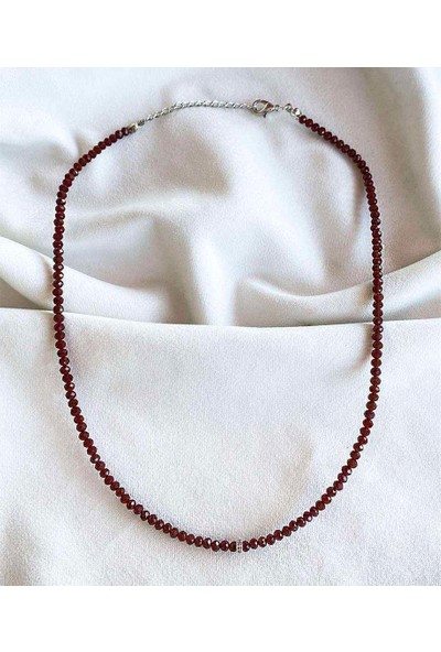 Hangaras Store Kahve Renk Boncuklu Kolye