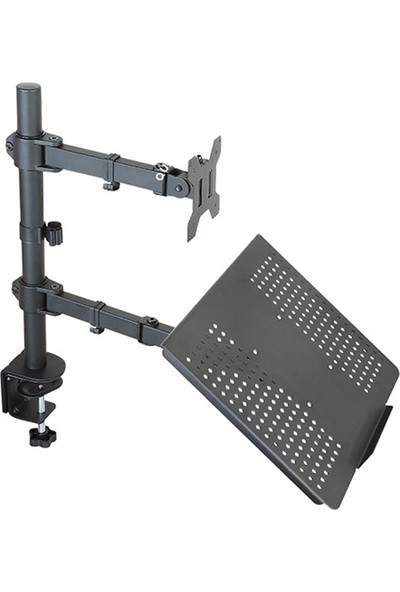 Ally MOBILE 15-27 İnç Ayarlanabilir Mekanik Laptop Standı ve Monitör Tutucu Ally MOBILE 15-27 İnç Ayarlanabilir Mekanik Laptop Standı ve Monitör Tutucu