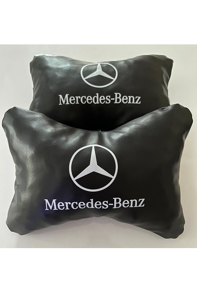 Mercedes Deri Araç Boyun Yastığı 2 Adet Mercedes Deri Araç Boyun Yastığı 2 Adet