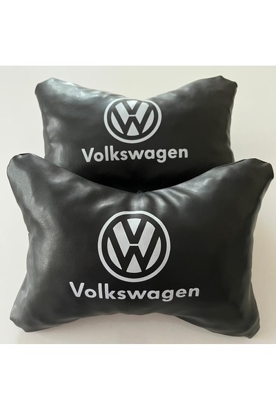 Volkwagen Deri Araç Boyun Yastığı 2 Adet Volkwagen Deri Araç Boyun Yastığı 2 Adet