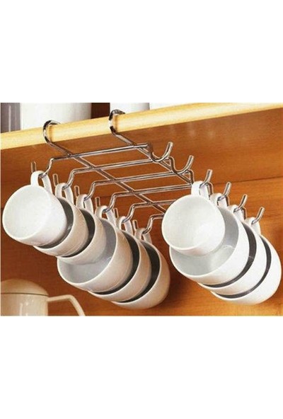 Bardak Fincan Askılığı,10 Kancalı Bardak Fincan Askılığı Metal Raf Altı Portatif Bardak Fincan Askılığı Bardak Fincan Askılığı,10 Kancalı Bardak Fincan Askılığı Metal Raf Altı Portatif Bardak Fincan Askılığı