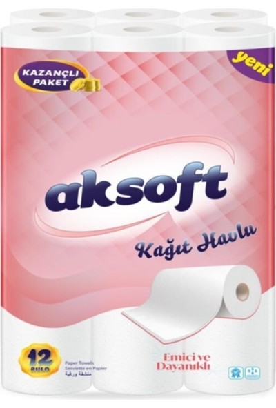 Aksoft Kağıt Havlu 12Lİ Aksoft Kağıt Havlu 12Lİ