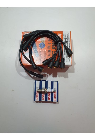 Bosch Tofaş Doğan Kartal Şahin Düz Motor Buji ve Buji Kablosu Takım Bosch Tofaş Doğan Kartal Şahin Düz Motor Buji ve Buji Kablosu Takım