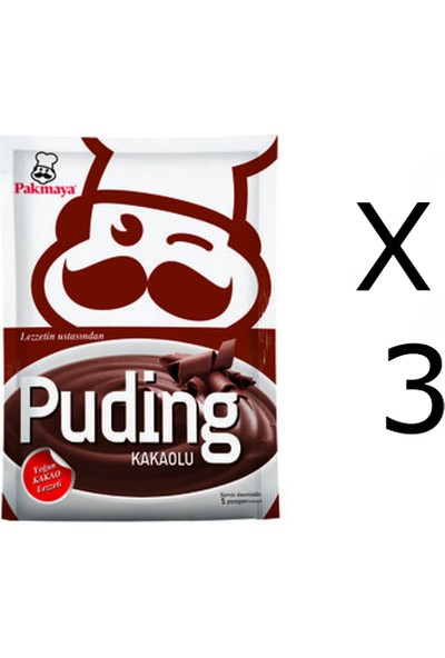 Pakmaya Kakaolu Puding 3 Adet x 145 gr