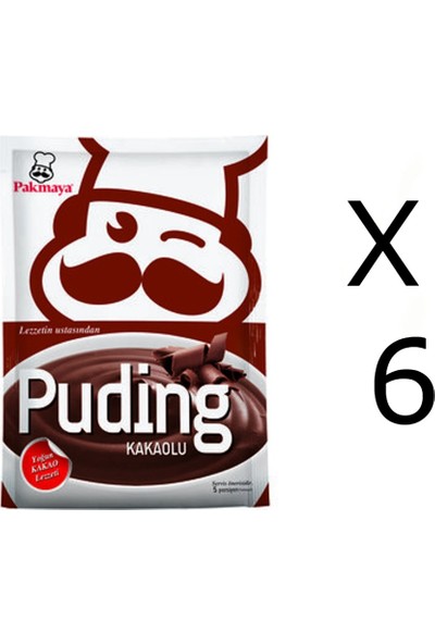 Pakmaya Kakaolu Puding 6 Adet x 145 gr