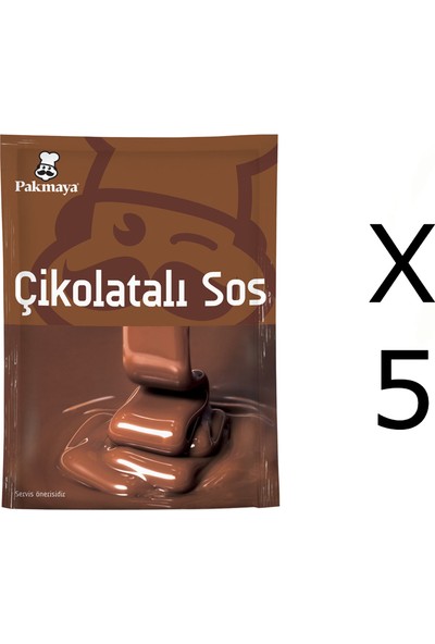 Pakmaya Çikolatalı Sos 125 gr (5 Adet) Pakmaya Çikolatalı Sos 125 gr (5 Adet)