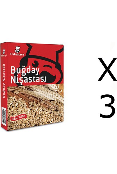 Pakmaya Buğday Nişastası 200 gr (3 Adet)